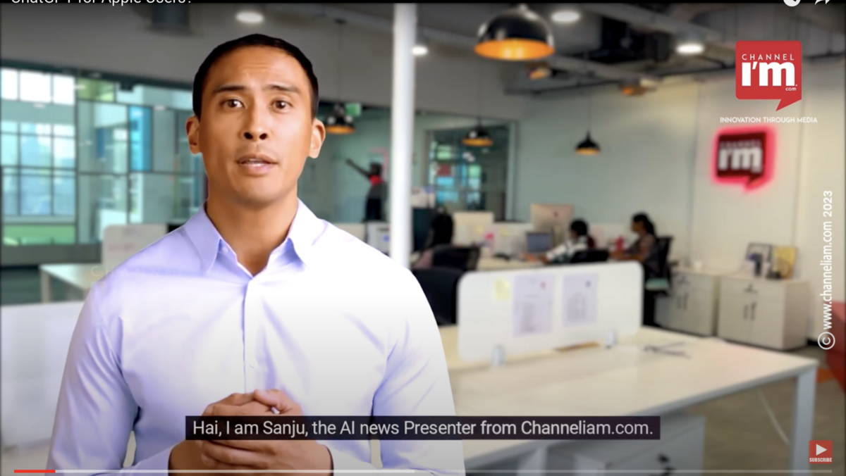 Original news anchor vs AI avatar - Channeliam / Channel I'M English