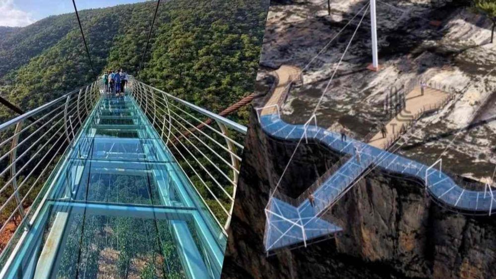 Experience the Beauty of Tulsi Water Falls on the Glass Skywalk Bridge ...