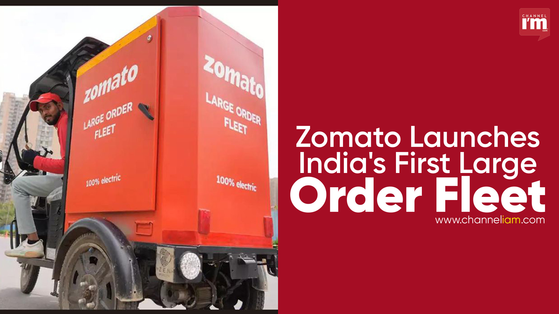 Zomato Unveils Electric Large Order Delivery Fleet