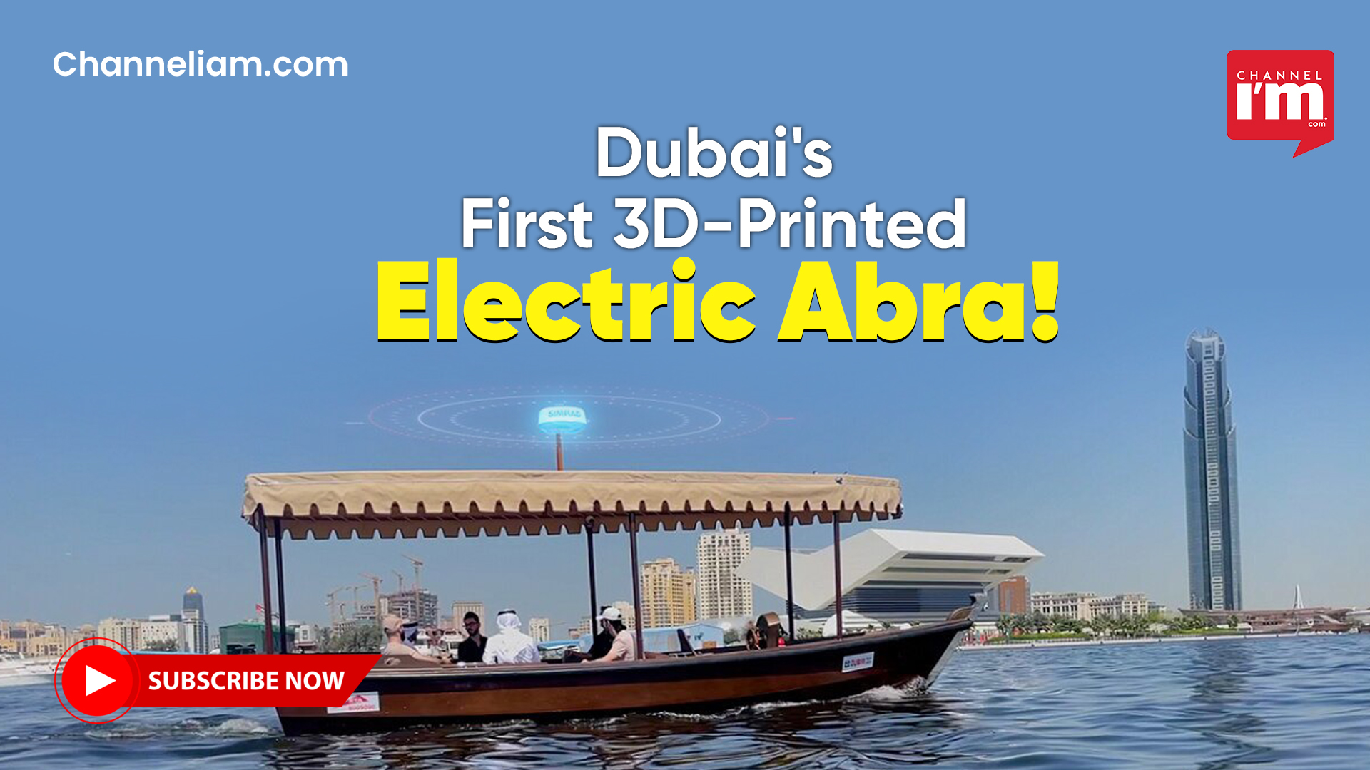 Dubai's First 3D-Printed Electric Abra! - Channeliam / Channel I'M English