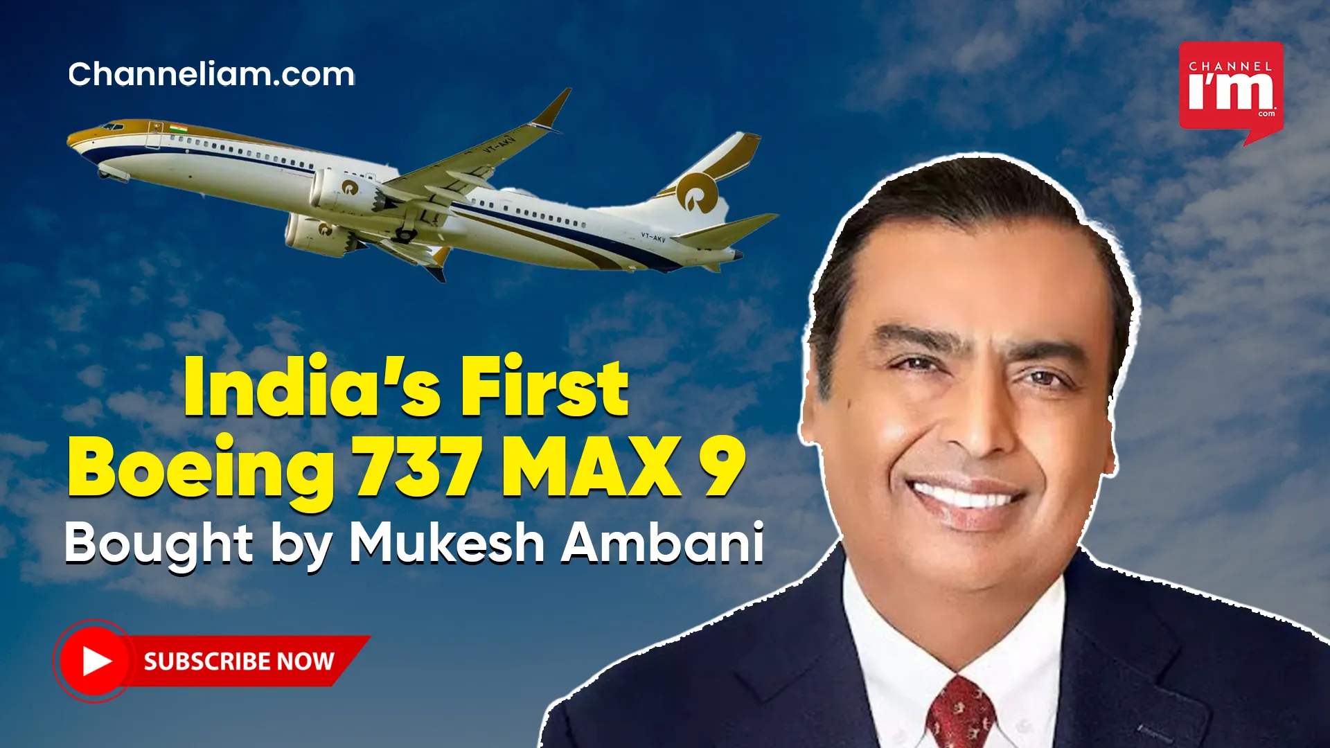 India’s First Boeing 737 MAX 9 Bought by Mukesh Ambani - Channeliam ...