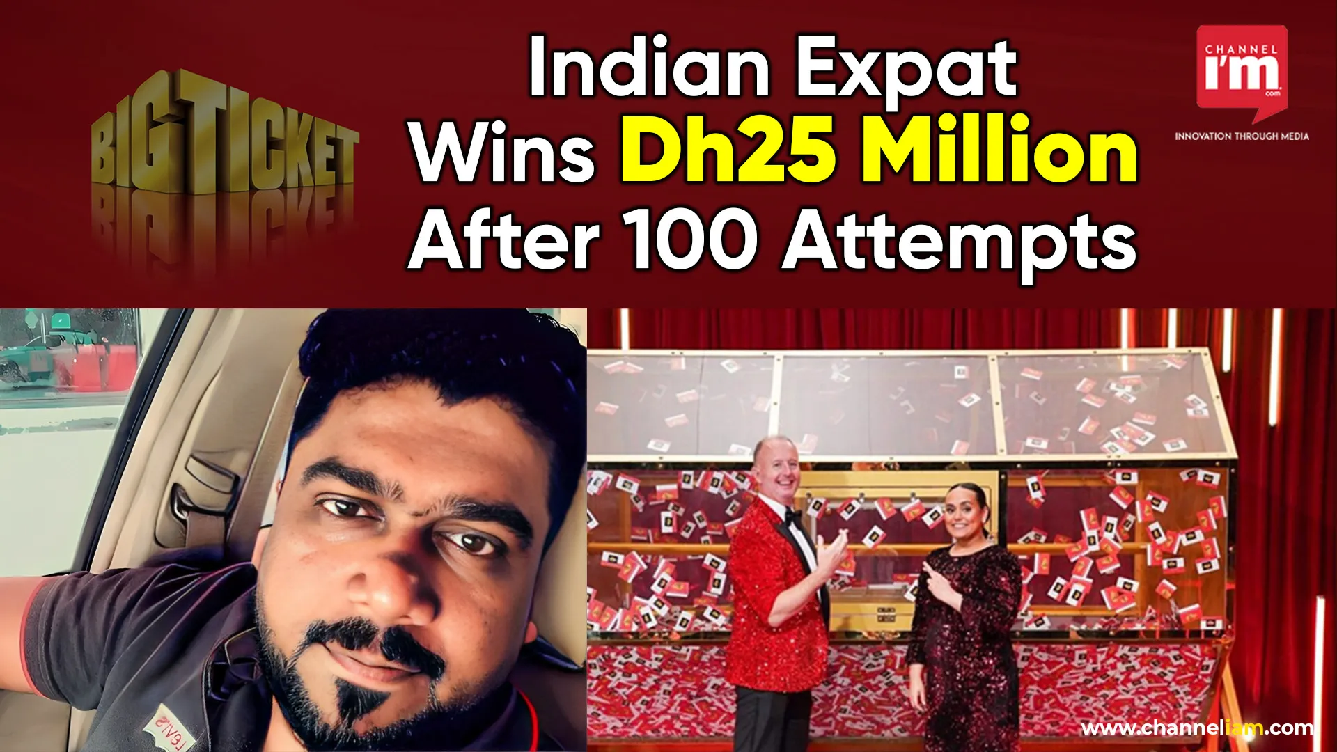 Indian Expat Wins Dh25 Million After 100 Attempts - Channeliam / Channel I'M English