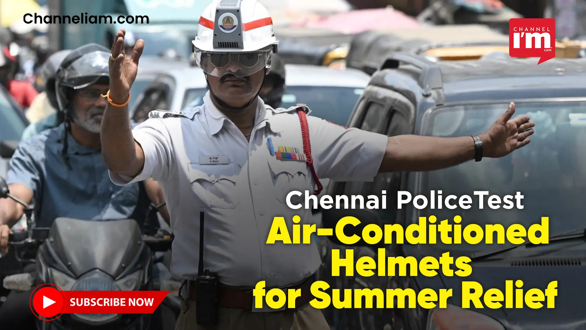 Chennai Police Get Air-Conditioned Helmets - Channeliam / Channel I'M ...