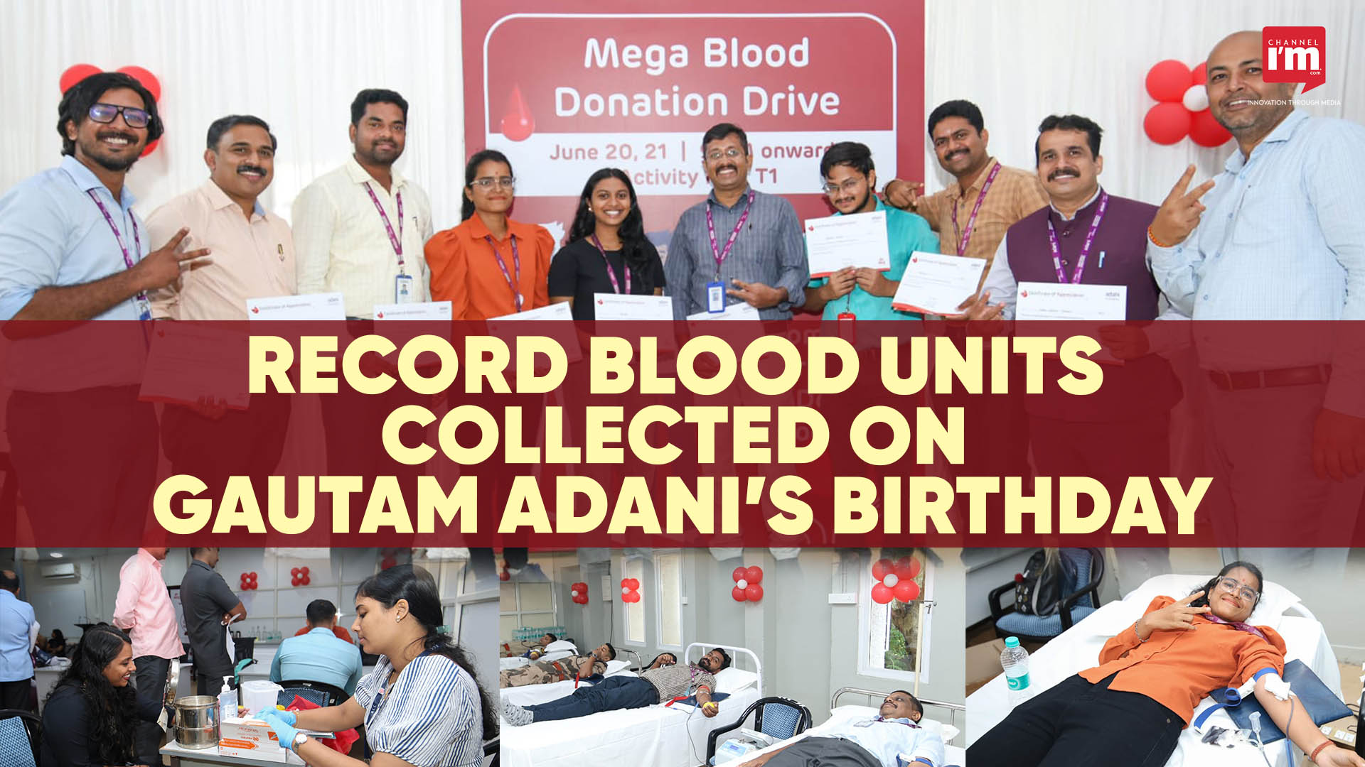 Blood Donation Drive Marks Gautam Adani’s 63rd Birthday - Channeliam ...