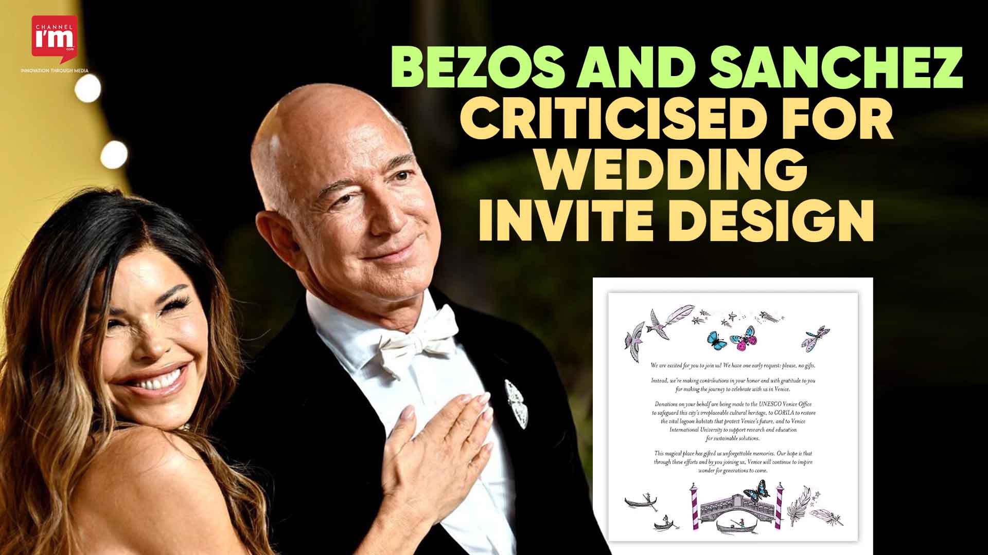 Jeff Bezos Wedding Card Gets Trolled Online - Channeliam / Channel I'M ...