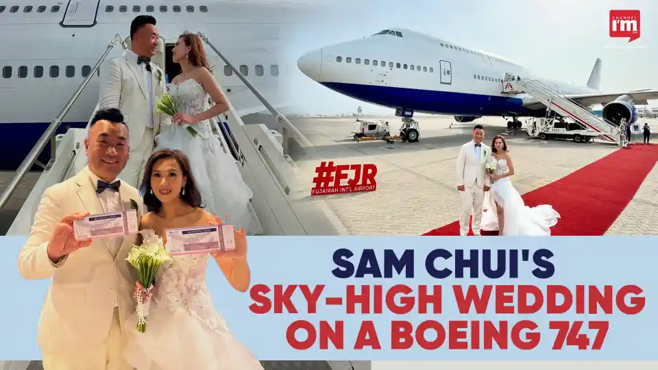 Sam Chui Weds Fiona Pang on Boeing 747 Aircraft