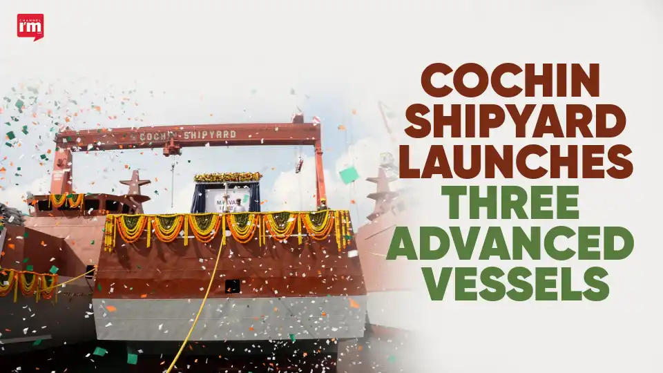 Cochin Shipyard Launches Three Advanced Vessels
