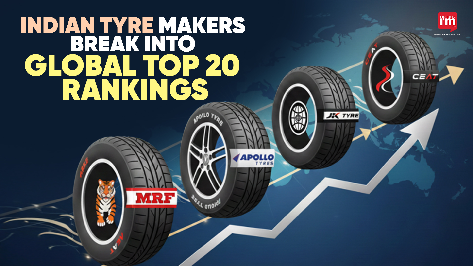 Four INDIAN TYRE MAKERS Enter Global Top 20 Rankings