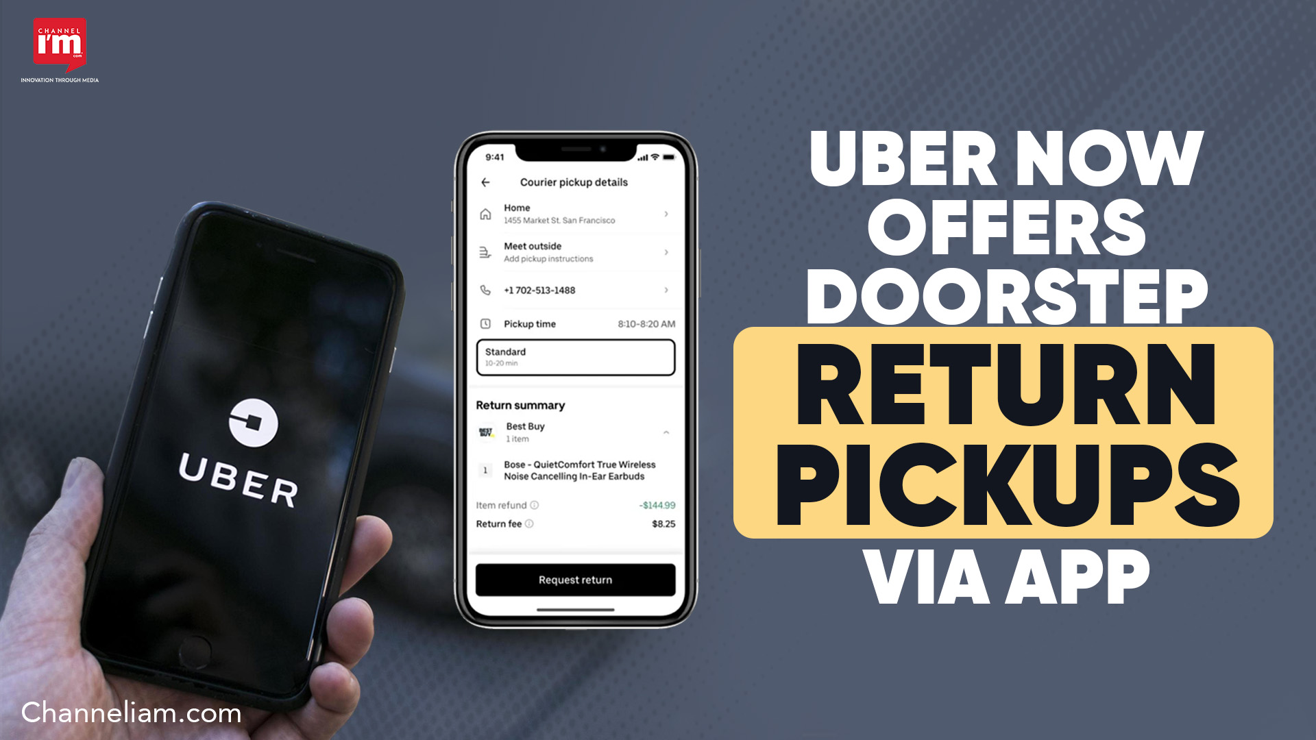 Uber doorstep return pickup service